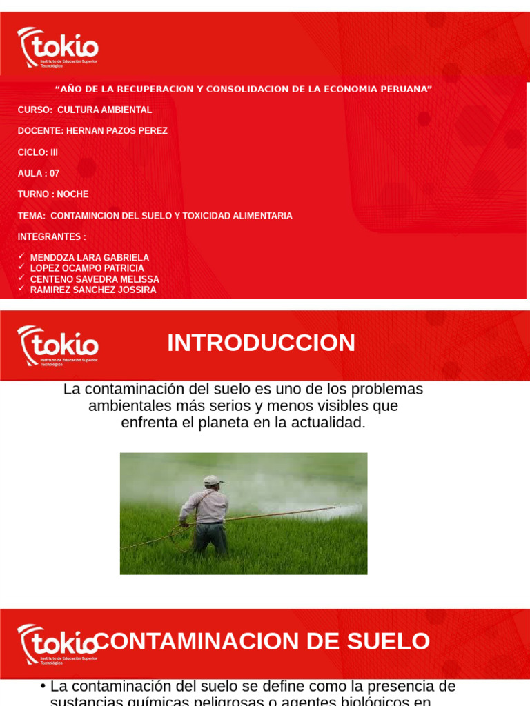 Contamicacion Diapositiva 1 | PDF | Contaminación | Pesticida