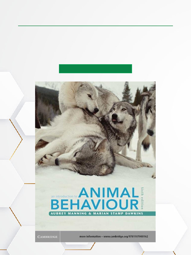 An Introduction To Animal Behaviour, 6th Edition Secure Download | PDF