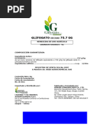 Ficha Técnica del Herbicida Glifosol | PDF | Fotosíntesis | Biosíntesis