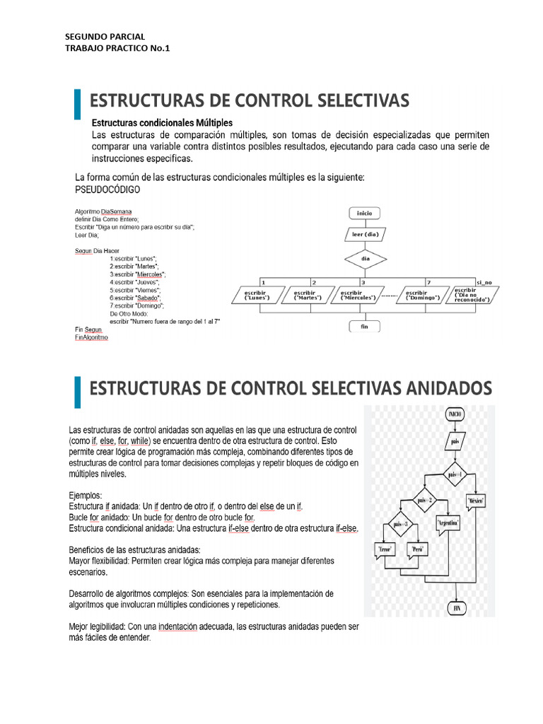 SP TP1 Algoritmos EstructurasControl Varias | PDF | Algoritmos | Matemáticas