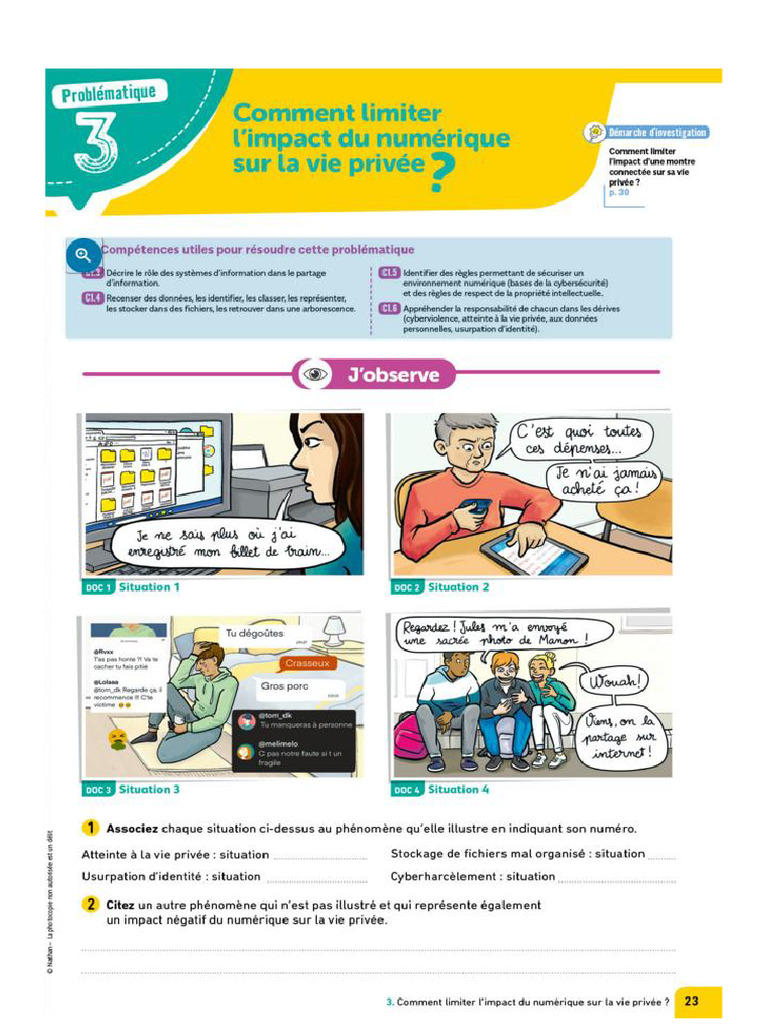 Exercices Impact Du Numérique | PDF