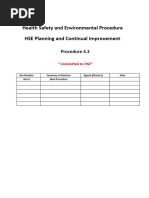 2025 HSE Management Plan Overview | PDF | Safety | Occupational Safety And Health
