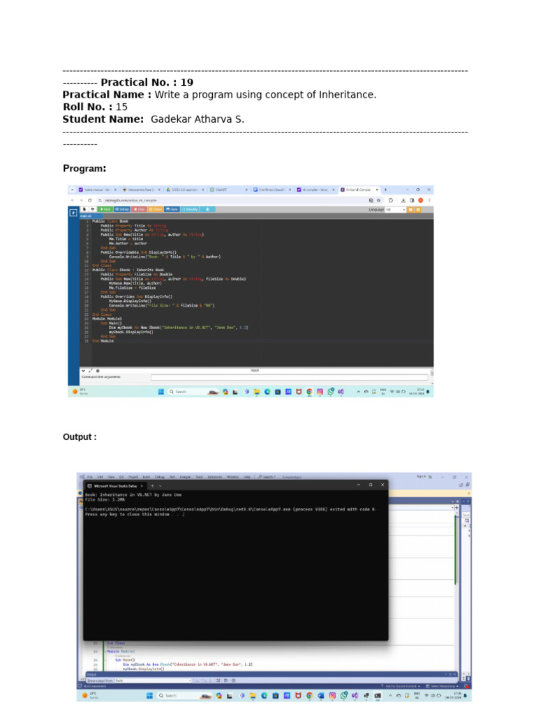 Pratical - No. 19 GAD | PDF