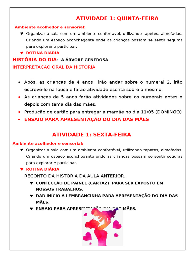 Plano de Quinta e Sexta | PDF