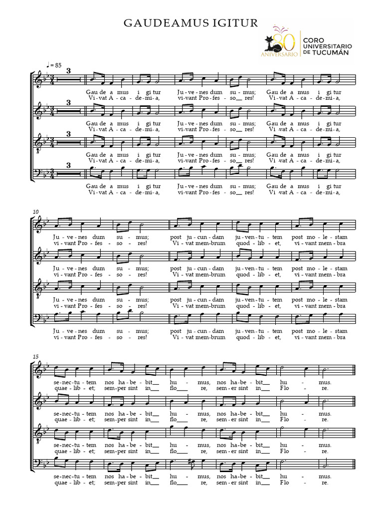 Gaudeamus Igitur | PDF