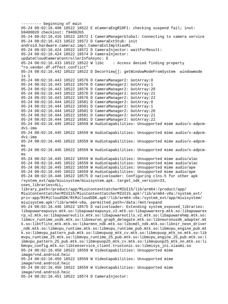 Log Cat 1748050336367 | PDF | Software Engineering | Software