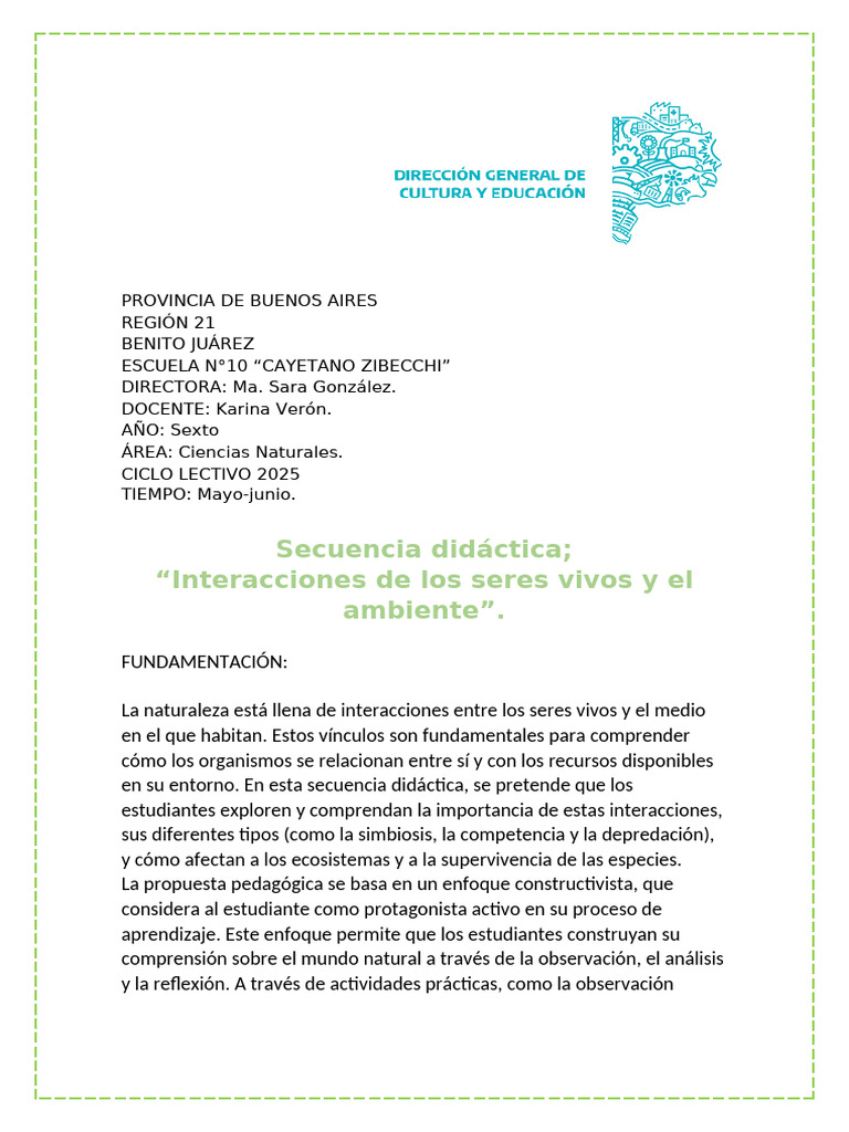 Interacciones entre Seres Vivos y Ambiente | PDF | Murciélago | Aprendizaje
