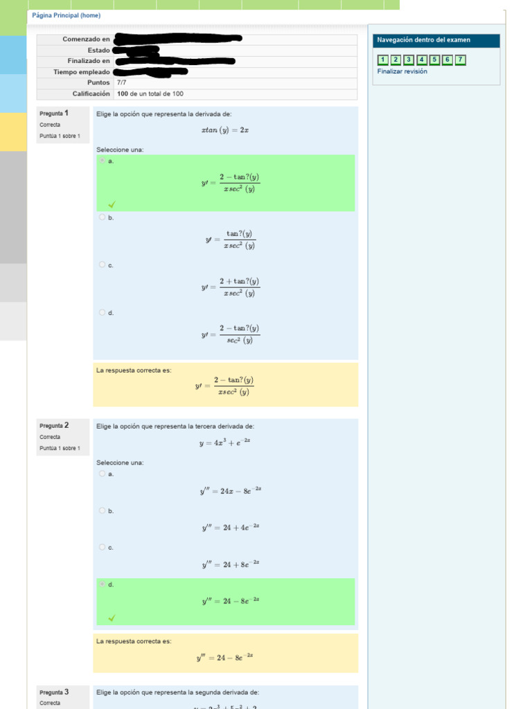 EA5 Derivadas Implícitas y de Orden Superior | PDF