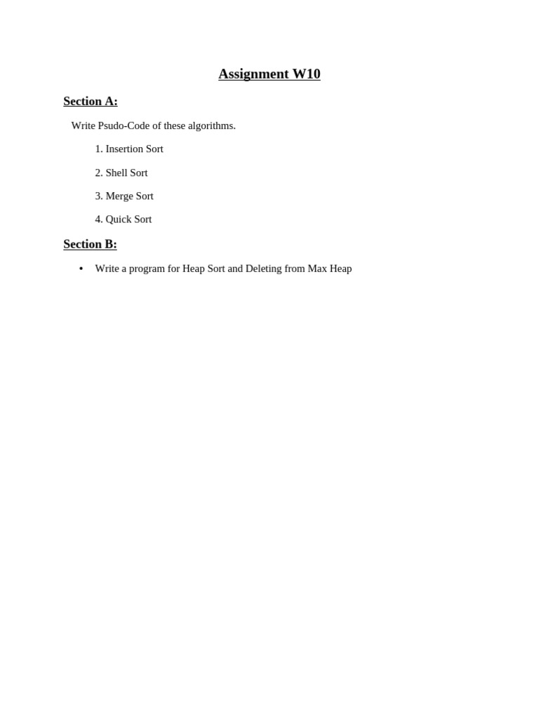 Assignment W10 | PDF