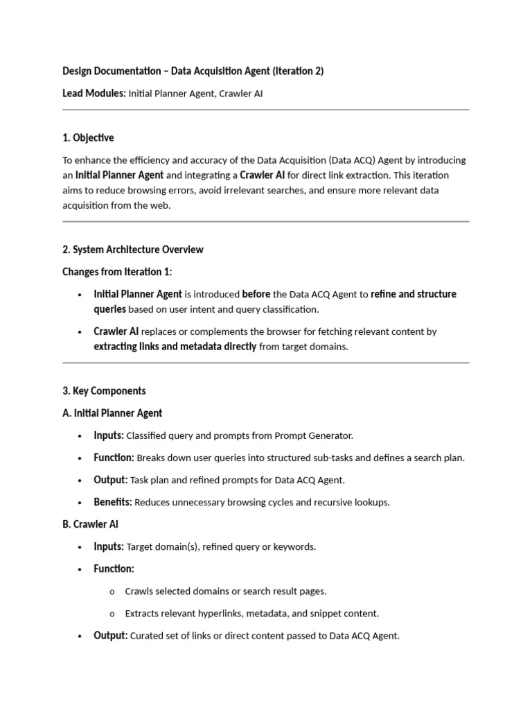 Design Documentation - Data Acquisition | PDF | Computing | Information Technology