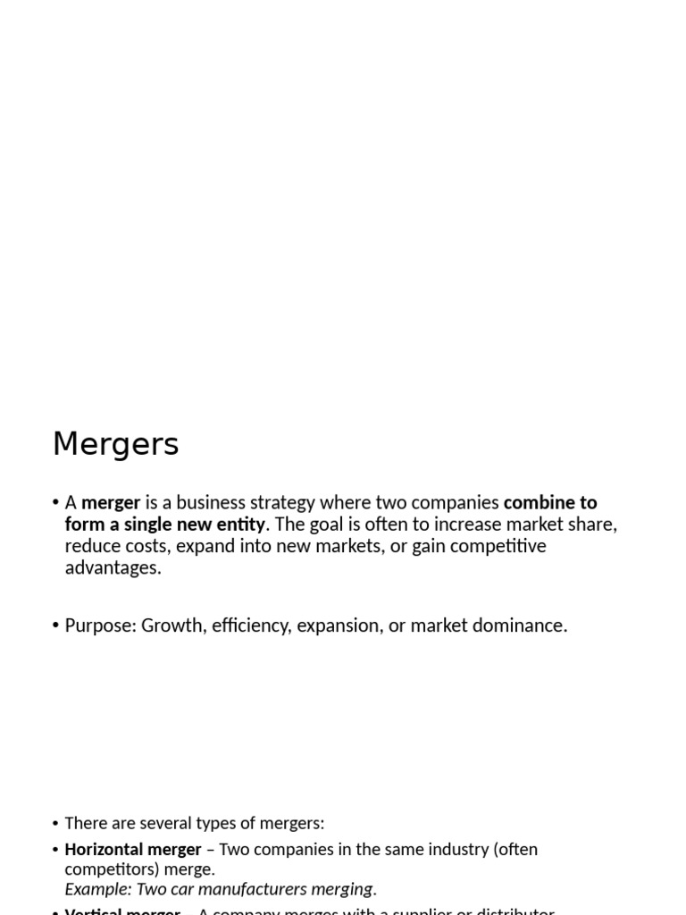 Mergers and Acquition | PDF | Mergers And Acquisitions | Stocks