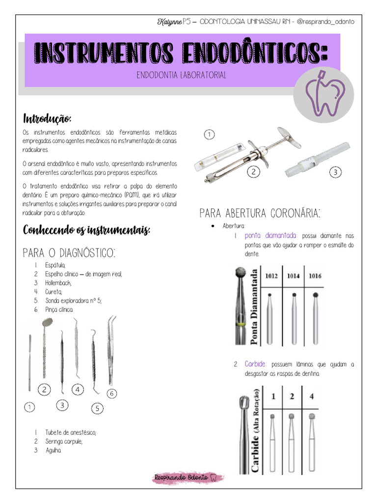 2 - Instrumentos Endodônticos (Resumo) | PDF | Estresse (Mecânica) | Mecânica