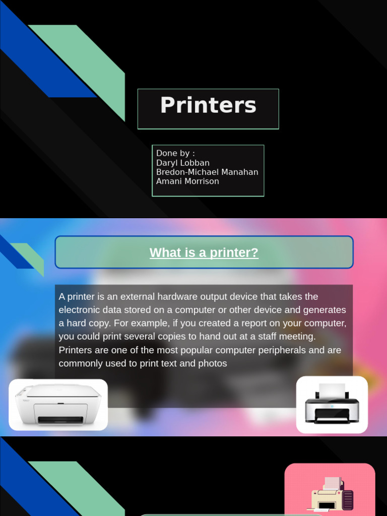 Overview of Printer Types and Categories | PDF | Printer (Computing ...