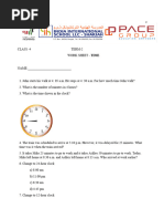 24 Hour Clock Worksheet | PDF