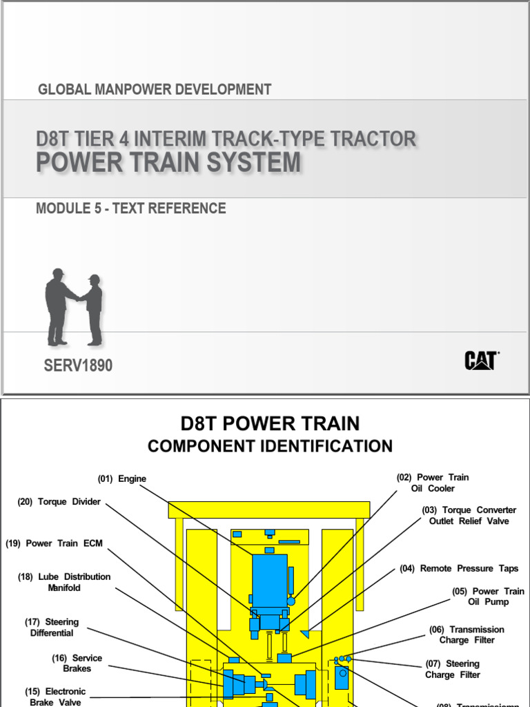 D8T Tier 4 Tractor Power Train Guide | PDF | Mechanical Engineering ...