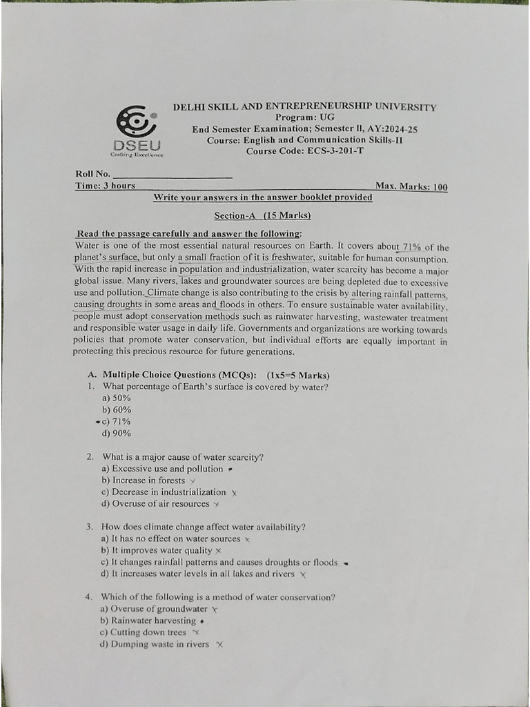 2nd SEM(End Sem/...Self) | PDF