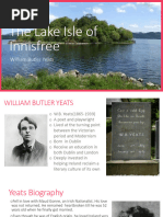 Analyzing Yeats' Lake Isle of Innisfree | PDF | Poetry | W. B. Yeats