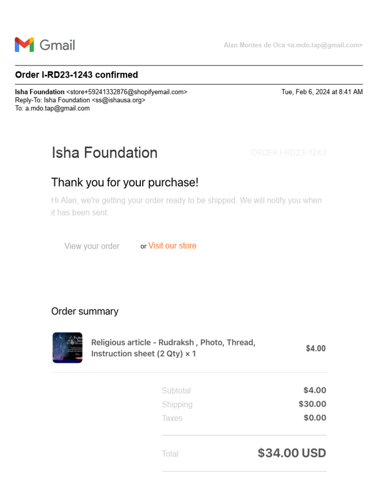 Order I RD23 1243 Confirmed | PDF