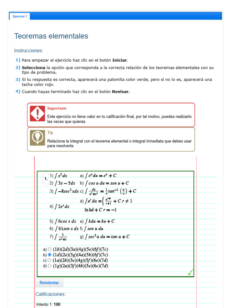 E1Teoremas elementales | PDF