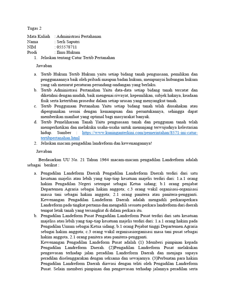 Tugas 2 Administrasi | PDF