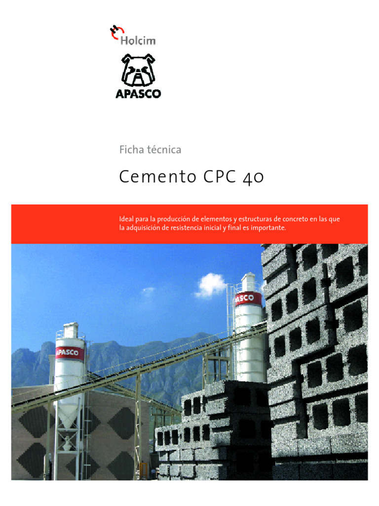 CPC 40 | PDF | Hormigón | Cemento