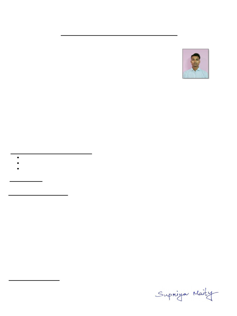 Supriya Maity Cv-Updated | PDF