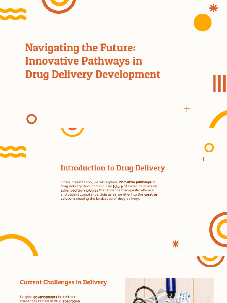Slidesgo Navigating The Future Innovative Pathways in Drug Delivery ...
