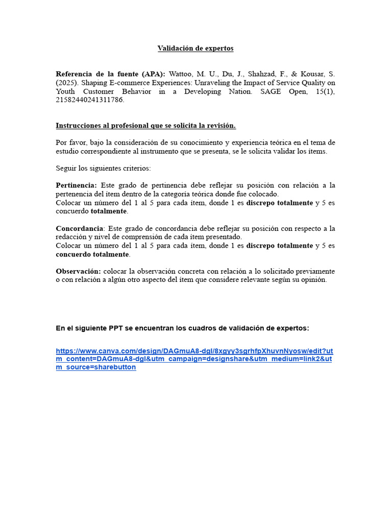 Formato validación por expertos | PDF | Validez (Estadísticas) | Alfa de Cronbach
