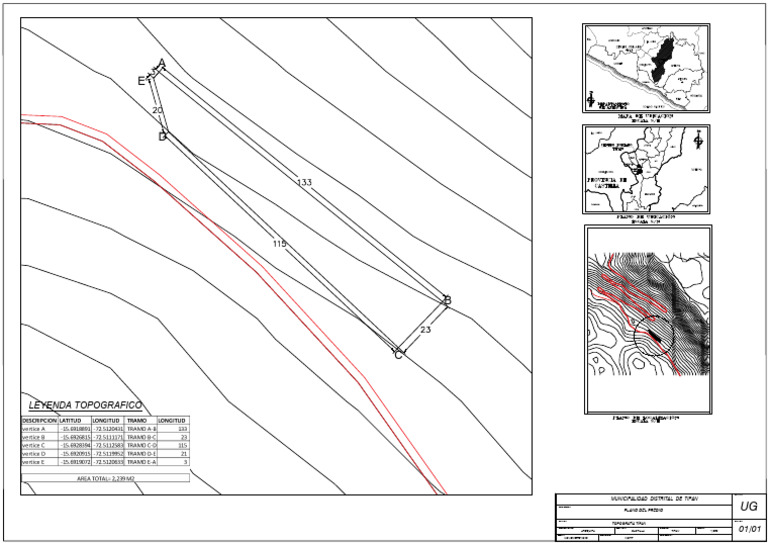 Plano Topográfico de Tipan | PDF