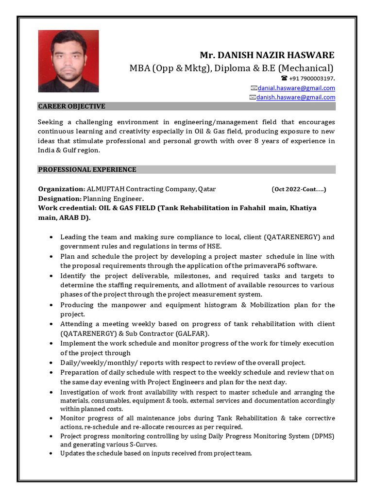 Resume With Doc Danish Updated | PDF