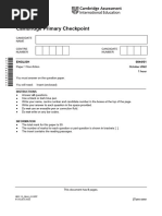 April 2023 English P2 Checkpoint Exam | PDF | Ellipsis