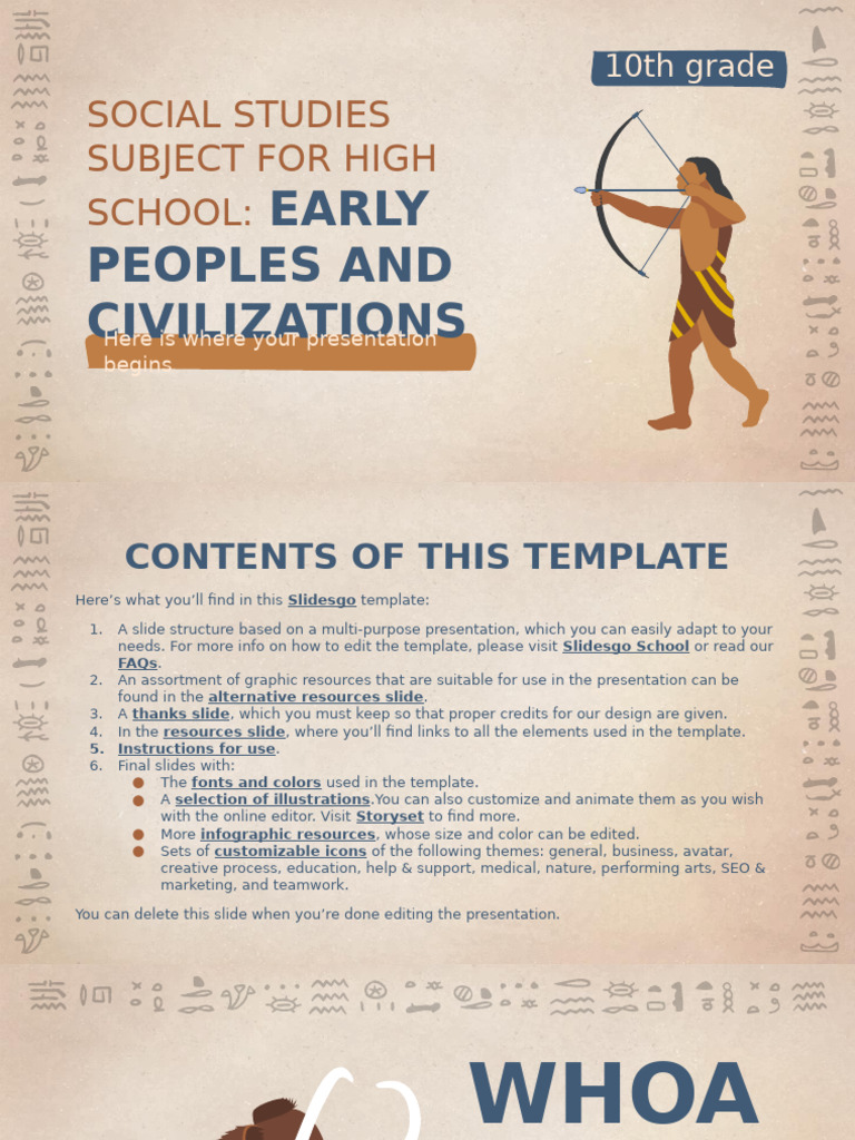 Social Studies Subject For High School - 10th Grade - Early Peoples and ...