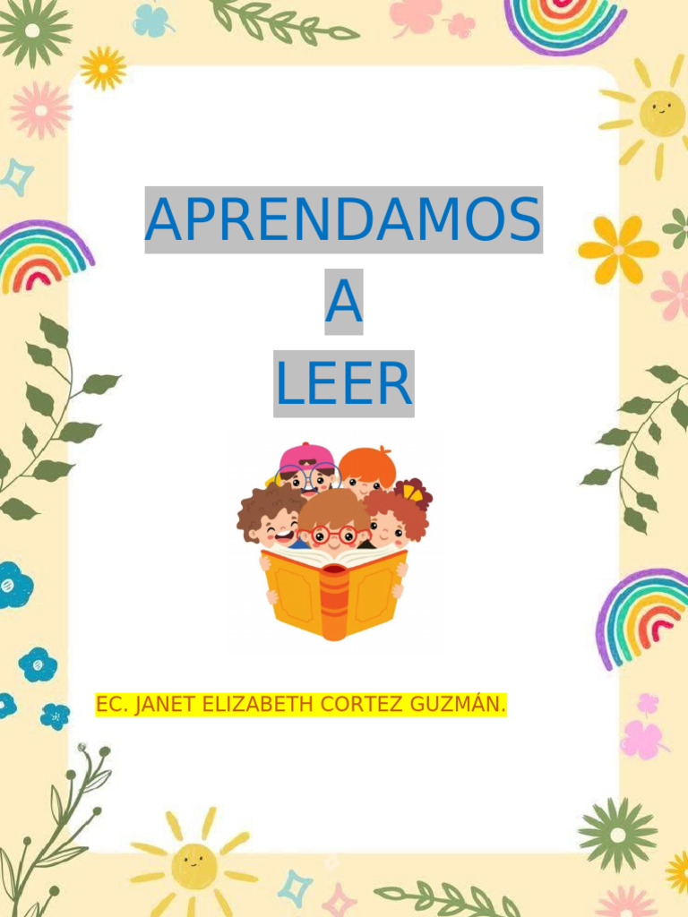 Tema Aprendamos A Leer | PDF | Sílaba