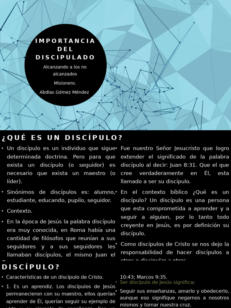 El Discipulado | PDF | Jesús | Cristo (título)