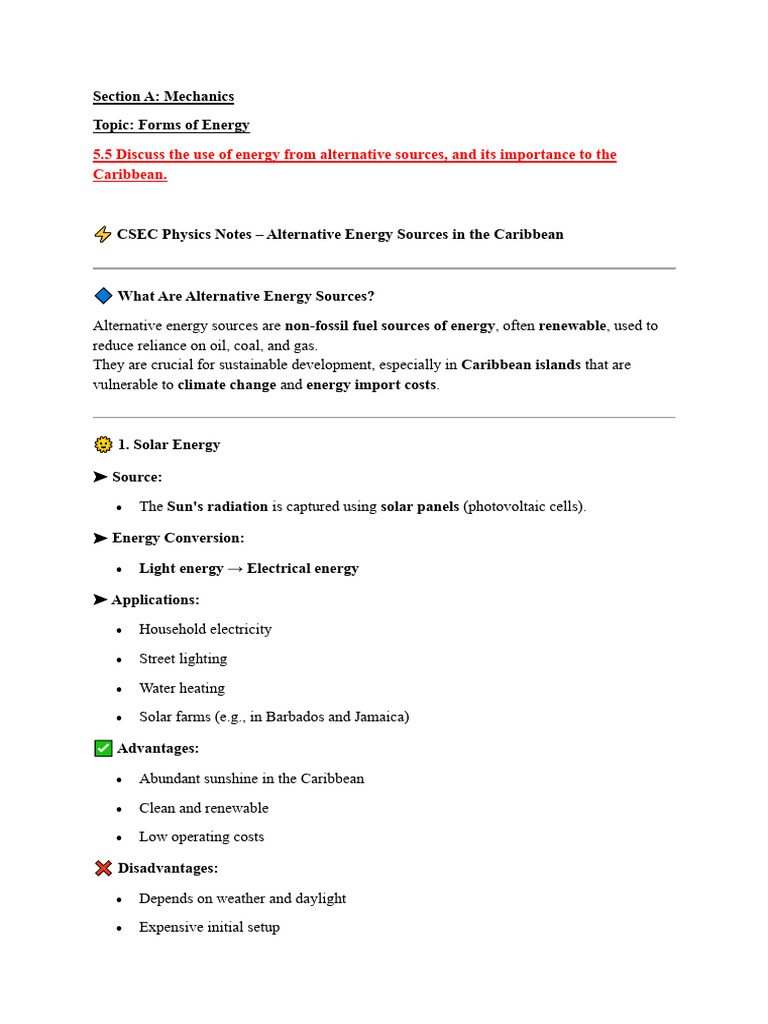 Section A Renewable Energy | PDF | Wind Turbine | Wind Power