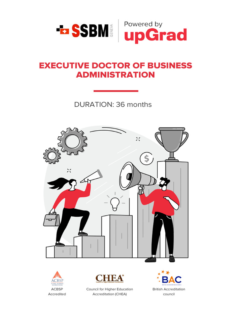 SSBM DBA Brochure | PDF | Doctor Of Philosophy | Thesis