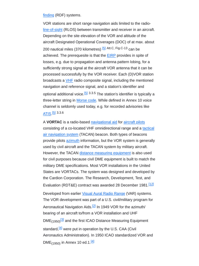 VHF Omnidirectional Range - 3 | PDF
