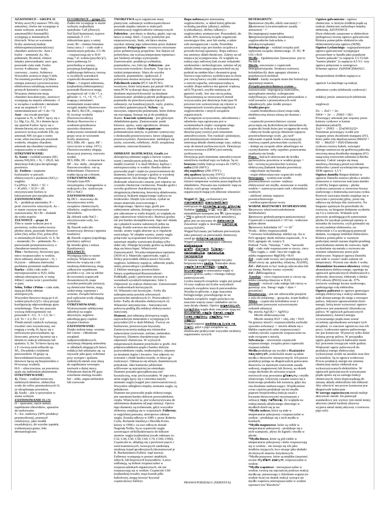 Chemia Sciaga !!!!!!!!!!!!!!!!!!!!!!!!!!!!!!!!!!!!!! | PDF