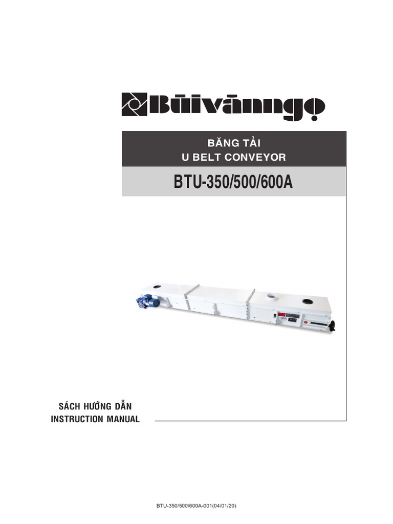 U Belt Conveyor Instruction Manual | PDF | Ho Chi Minh City | Vietnam
