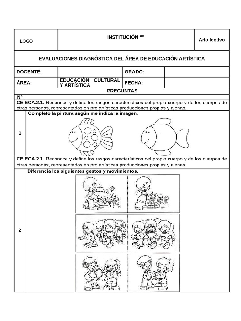 4TO - EVALUACIÓN - DIAGNÓSTICO - ECA | PDF