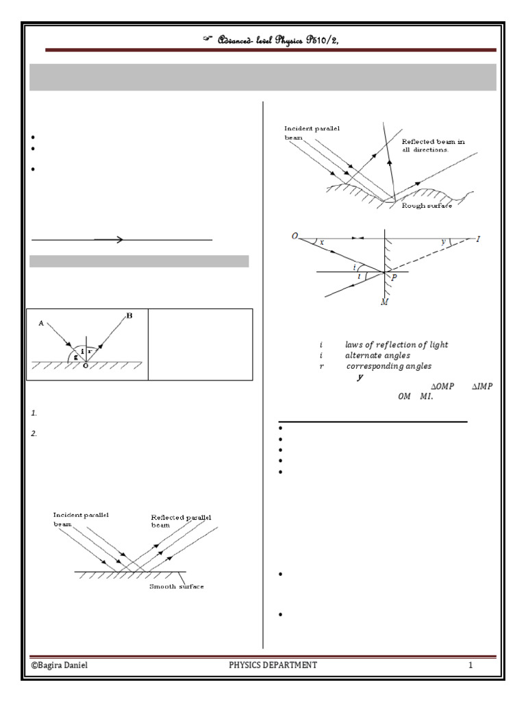 Full Book Phy II 2022 (Repaired)-1 | PDF | Reflection (Physics) | Light