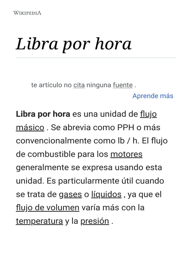 Libra Por Hora - Wikipedia | PDF