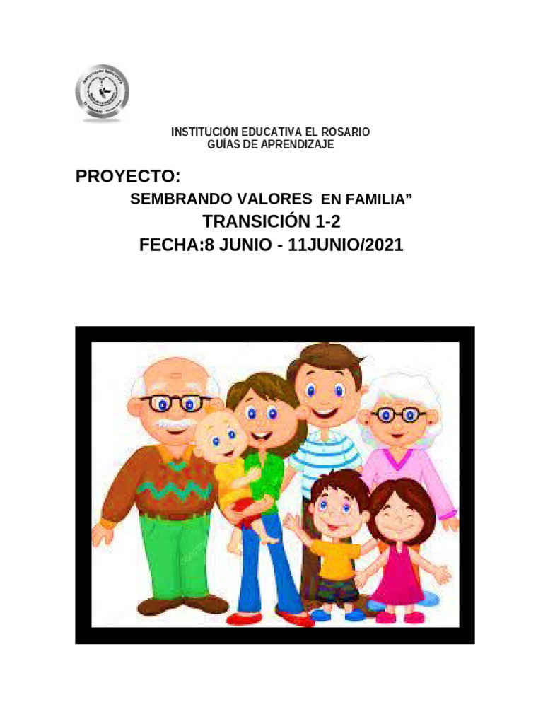 Proyecto La Familia 3junio 2021 | PDF | Aprendizaje