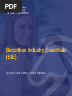 SIE Exam Cheat Sheet: Key Formulas & Strategies | PDF