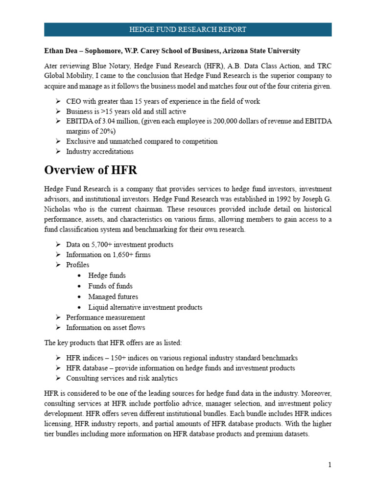 Summary of Selection and Priority | PDF | Hedge Fund | Hedge (Finance)