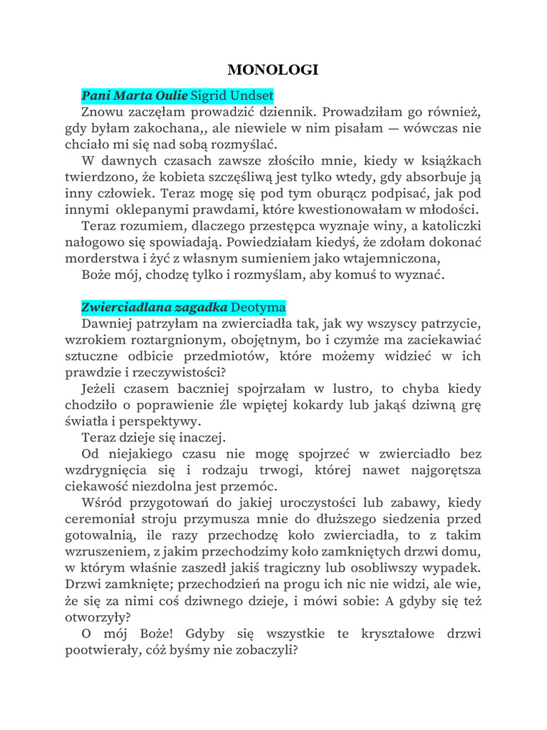 Monologi | PDF