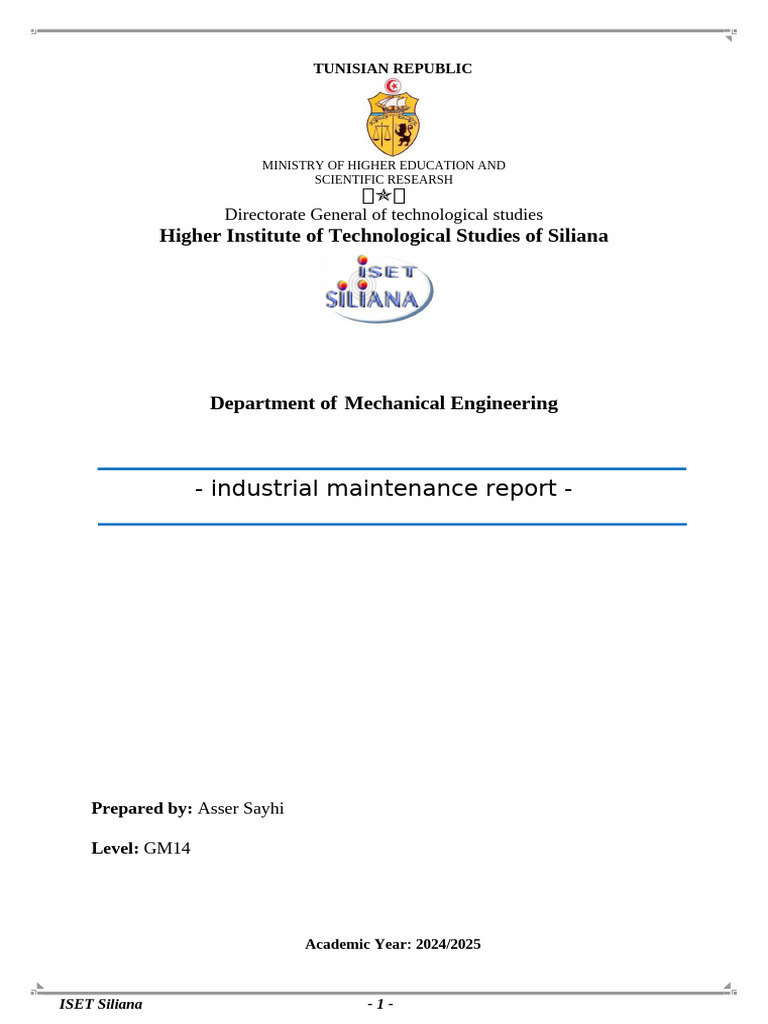 Rapport TP (Asser Sayhi) | PDF | Reliability Engineering | Performance Indicator