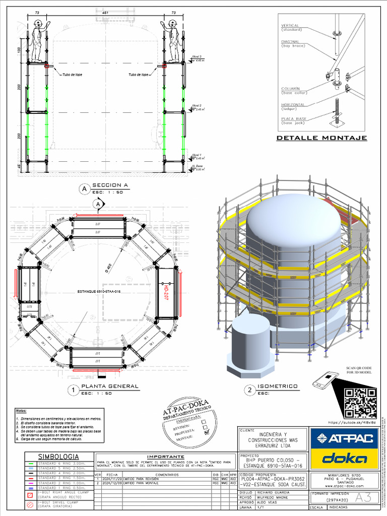 Pl004-Atpac-Doka-Pr3062-V02-Estanque Soda Caustica | PDF