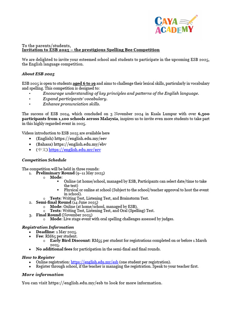 Invitation Letter To Parents | PDF | English Language | Behavior Modification