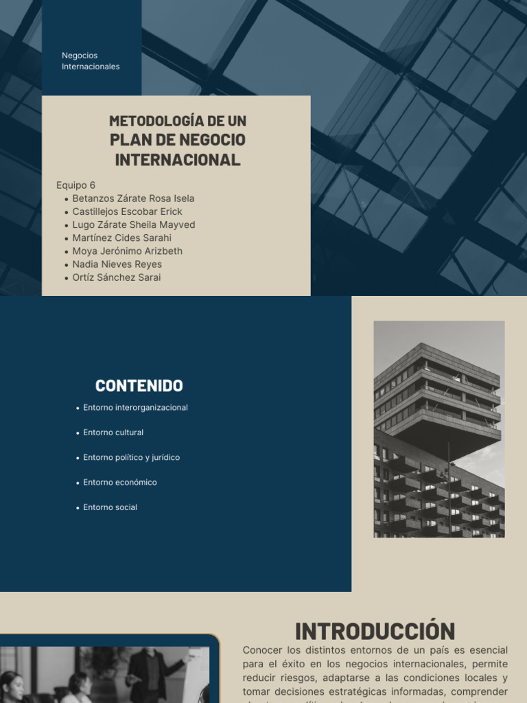 Equipo Seis. Metodología de Un Plan de Negocio Internacional - 20250517 ...